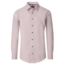 Casamoda Herren Langarmhemd "Casamoda Freizeithemd Langarm Print", rosa, Gr. M, bedruckt, 100% Baumwolle, Hemden