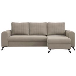 Ecksofa mit Schlaffunktion Axel beige Ma&szlig;e (cm): B: 242 H: 90 Sofas > Sofas nach Material > Stoffsofas &raquo; Sofa DE