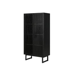 home24 Schrank QARA in Esche Schwarz | Gr.: onesize