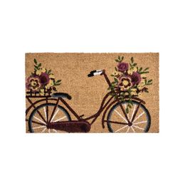 Beliani Fu&szlig;matte AVAK in Naturfarben/Bunt - (W) 40 x (L) 60 cm | Gr.: onesize