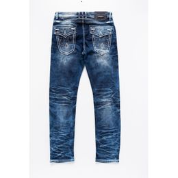 Cipo & Baxx CIPO & BAXX Herren 5-Pocket-Jeans "Cipo & Baxx Jeans", blau, Gr. 32, uni, Obermaterial: 100% Baumwolle CO., Jeans, in Regular-Fit