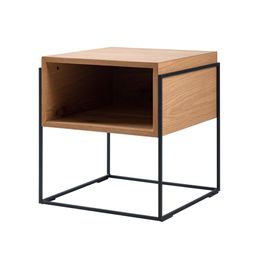 home24 Nachttisch Cubus in Braun | Gr.: onesize