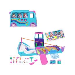 Mattel Polly Pocket Mikropuppen + umwandelbarer Camper Accessoires Spielset JCC22 3+ | Gr.: onesize