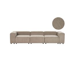 Beliani 3-tlg Modulsofa ARDAL in Braun/Schwarz | Gr.: onesize