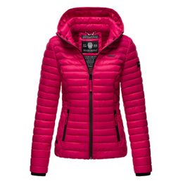 Marikoo Damen Steppjacke Samtpfote mit abnehmbarer Kapuze & Rippb&uuml;ndchen