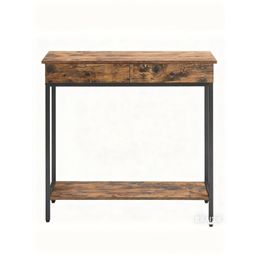 VASAGLE Konsolentisch Barnet in Braun, Schwarz - (B)100 x (H)80 x (T)30 cm | Gr.: onesize