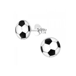 Alexander York Ohrringe, Ohrstecker FUSSBALL in 925 Sterling Silber, 2-tlg. | Gr.: onesize