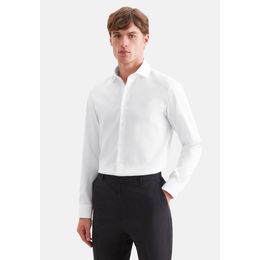 Seidensticker Herren Businesshemd "Schwarze Rose", wei&szlig;, Gr. 38, Strukturmuster, gemustert, 100% Baumwolle, Hemden, Slim 1/1 Kentkragen Struktur
