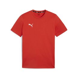 Puma Herren Trainingsshirt "TEAMGOAL CASUALS TEE", rot, Gr. XXL, unifarben, Jersey, Obermaterial: 100% Baumwolle, Shirts, gerader Abschluss, Kurzarm,