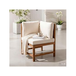 home24 Diningeckelement Bayton in Beige / Braun | Gr.: onesize