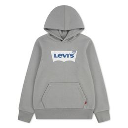 LEVI'S KIDS Jungen Kapuzensweatshirt "LVB BATWING PULLOVER HOODIE", grau, Gr. 5, Sweatware, Obermaterial: 60% Baumwolle, 40% Polyester, Sweatshirts,