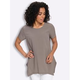 Sieh an! Longbluse in taupe | Gr.: 40