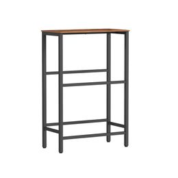 Songmics Flaschenregal Barnet in Braun-Schwarz - (B)70.4 x (H)117.3 x (T)40 cm | Gr.: onesize