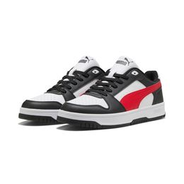 Puma Herren Sneaker "REBOUND SLAM LO", Gr. 44, rot, Synthetik, mehrfarbig, Schuhe