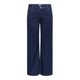 Only Carmakoma Jeans mit weitem Bein in Dark Blue Denim | Gr.: W42/L32