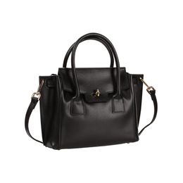 Leder Handtasche Toscanto Tasche schwarz ca. 30cm | Gr.: onesize