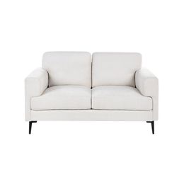 Beliani 2-Sitzer Sofa LOUSTO in Beige/Schwarz - (W) 156 x (H) 85 x (L) 65 cm | Gr.: onesize