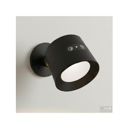 home24 Akku-Wandleuchte LIPUT in Schwarz | Gr.: onesize