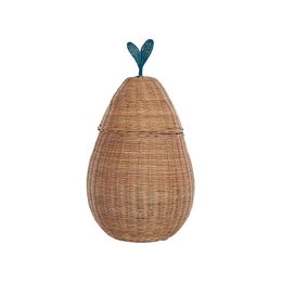 Beliani Korb VAGSOY in Naturfarben/Beige/Gr&uuml;n - (W) 40 x (H) 77 x (L) 40 cm | Gr.: onesize