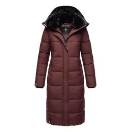 Marikoo Damen Winterjacke &ndash; Lange Steppjacke mit abnehmbarer Kapuze