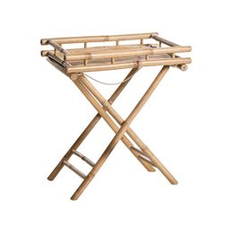 Beliani Badezimmerregal MISICUNI in Naturfarben - (W) 40 x (H) 68 x (L) 60 cm | Gr.: onesize