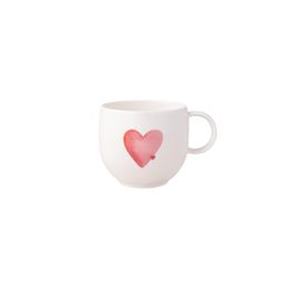 Villeroy & Boch Villeroy & Boch Henkelbecher Sending Love With Love 290 ml wei&szlig;-rot in wei&szlig;-rot | Gr.: onesize