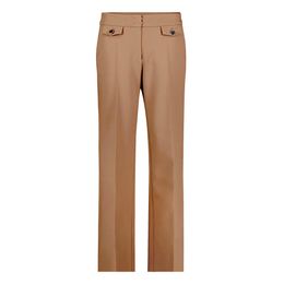 Betty Barclay Damen Stretch-Hose "Damen mit B&uuml;gelfalte", beige, Basic, Gr. 46, Obermaterial: 74% Polyester, 19% Viskose, 7% Elasthan, Hosen