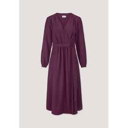 hessnatur Kleid Midi Regular aus reiner TENCEL Lyocell in fuchsia | Gr.: 34