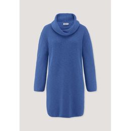 hessnatur Strickkleid Relaxed aus reiner Bio-Baumwolle in kobalt | Gr.: XL