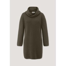 hessnatur Strickkleid Relaxed aus reiner Bio-Baumwolle in vintage oliv | Gr.: XXL