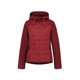 Icepeak Hybridjacke Ashburn Midlayer Jacke mit Kapuze in Rot | Gr.: XXL