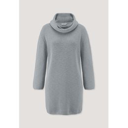 hessnatur Strickkleid Relaxed aus reiner Bio-Baumwolle in nebelblau | Gr.: S