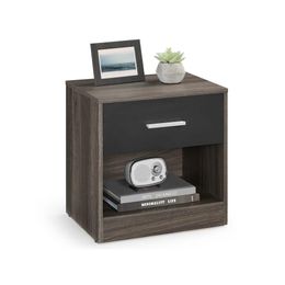 VASAGLE Nachttisch Custos in Braun-Schwarz - (B)39 x (H)41 x (T)28 cm | Gr.: onesize