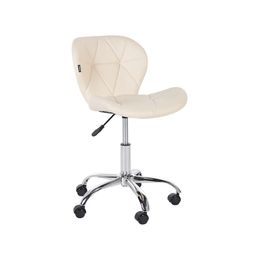 Beliani B&uuml;rostuhl VALETTA in Beige - (W) 48 x (H) 76 x (L) 48 cm | Gr.: onesize