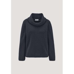 hessnatur Strickpullover Relaxed aus reiner Bio-Baumwolle in marine | Gr.: M