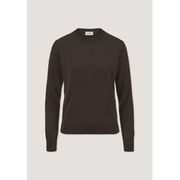 hessnatur Pullover Regular aus reiner Bio-Merinowolle in kakao braun | Gr.: XXL
