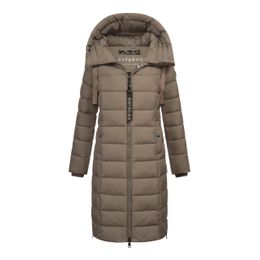 Navahoo Mondm&auml;dchen Damen Winter Steppmantel mit Kapuze und Fleecefutter