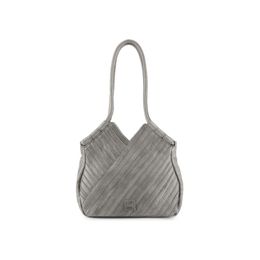 FREDs BRUDER Criss-Cross Shopper Tasche Leder 30 cm in grey | Gr.: onesize