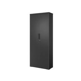 Songmics Aufbewahrungsschrank Berend in Schwarz - (B)60 x (H)180 x (T)40 cm | Gr.: onesize