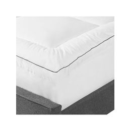 Beliani Topper CLOUDSOFT 4 in Wei&szlig; - (W) 90 x (H) 4 x (L) 200 cm | Gr.: onesize