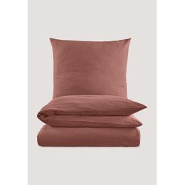 hessnatur Musselin Bettw&auml;sche-Set in wildbeere | Gr.: 200x200 (2x 40x80 cm)