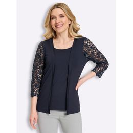 Sieh an! 2-in-1-Shirt in marine | Gr.: 44
