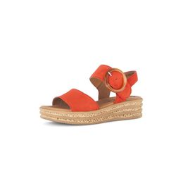 Gabor Plateau Sandalen in rot | Gr.: 40