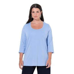 Ulla Popken Shirt in hellblau | Gr.: 54-56