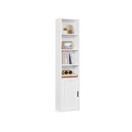 VASAGLE B&uuml;cherregal Custos-old in Wei&szlig; - (B)24 x (H)175 x (T)31.8 cm | Gr.: onesize