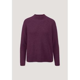 hessnatur Strickpullover Relaxed aus reiner Bio-Baumwolle in fuchsia | Gr.: XXL