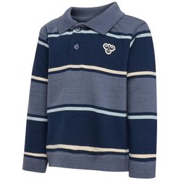 Hummel Shirt "Hmlmini Loose Stripe Polo Shirt" in Blau | Gr.: 110