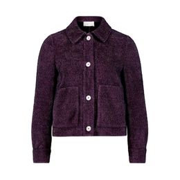 Cartoon Casual-Jacke mit aufgesetzten Taschen in Dark Dahlia | Gr.: 44