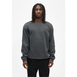 Cleptomanicx Herren Sweatshirt "Double"dunkelgrau, Gr. XL, unifarben, 100% Baumwolle, Sweatshirts, im klassischen Design