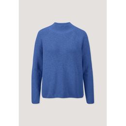 hessnatur Strickpullover Relaxed aus reiner Bio-Baumwolle in kobalt | Gr.: XS